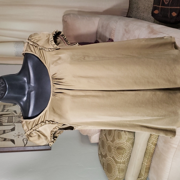 Zara | Tops | Zara Milk Chocolate Cap Sleeve Blouse | Poshmark